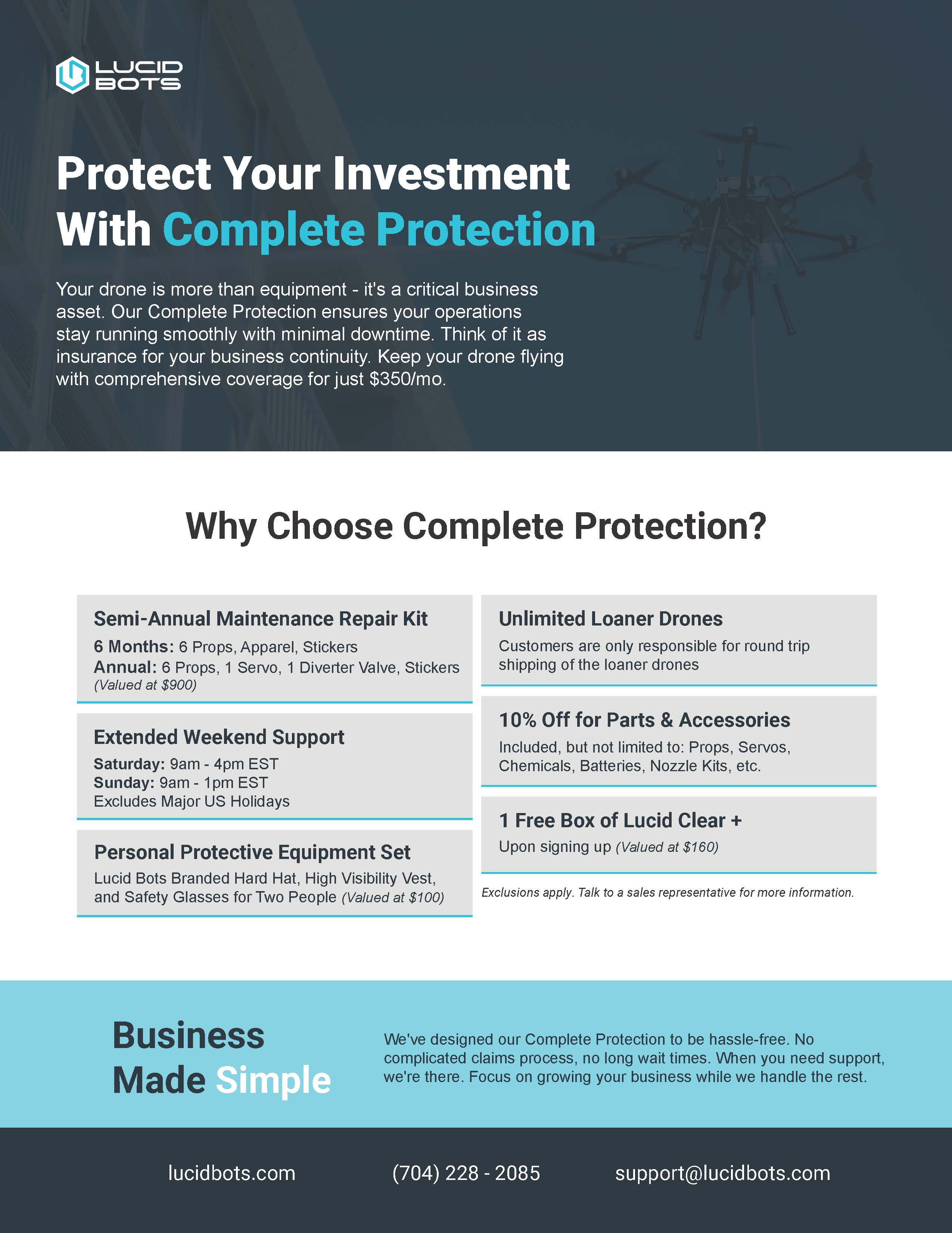 Protection Plan – Lucid Bots, Inc.