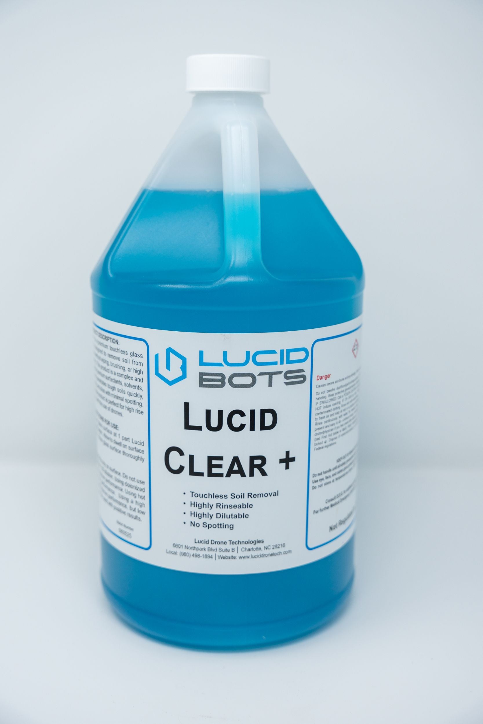 Lucid Clear + Window Solution 1 x 4 gal. Box – Lucid Bots, Inc.