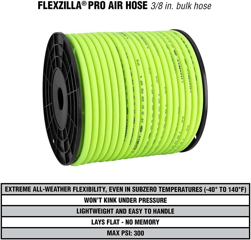Flexilla Hose 250 ft 3/8" Lightweight Air Hose – Lucid Bots, Inc.